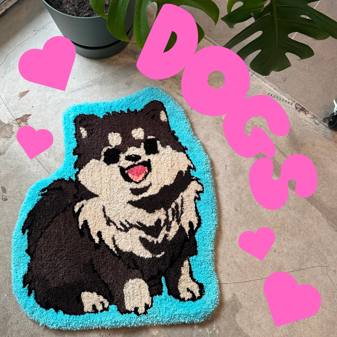 Dog rugs. That's it. That's the post 🐶 – Tufting London